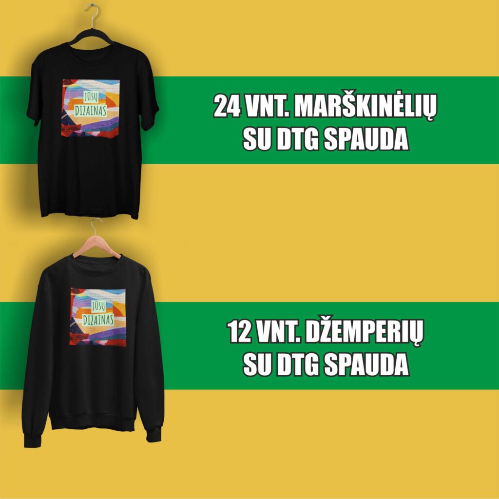 10 vnt. medžiaginių maišelių su spauda (tiesioginė DTG spauda – pilnas ...